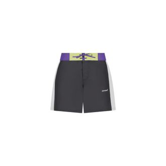 Off-white Homme, Maillots de bain, Multicolore, Taille: XL Arrow Block Sunset Swimshorts