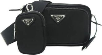 Prada unisex, Pre-owned, Noir, Taille: ONE Size Sac bandouli&egrave;re en nylon Pre-owned