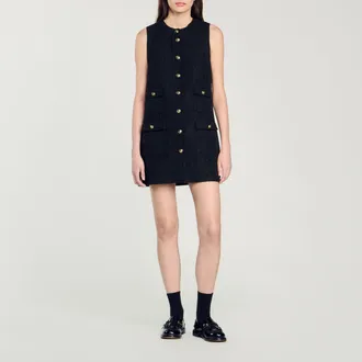 Sandro Robe courte en tweed