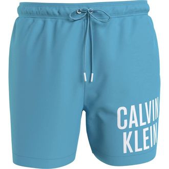 Calvin Klein Herren Badehose Lang, Blau (Blue Tide), S