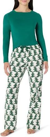 Amazon Essentials Ensembles de Pyjamas de Noël Assortis pour la Famille Femme, Arbres dhiver, S