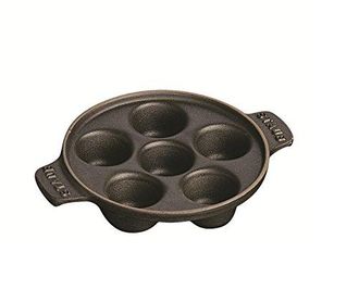 Staub Po&ecirc;lon en Fonte pour Escargots, Rond, &Oslash; 14 cm, Noir, X