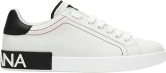 Dolce & Gabbana Homme, Chaussures, Blanc, Taille: 45 EU Portofino Baskets