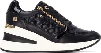 Xti Sportschuhe Sneaker Damen Schwarz - Bequeme und vielseitige Schuhe - Casual Mode - Modell 14438002 (Größe 40)