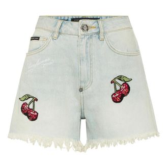 Philipp Plein Denim Shorts - - Shorts - Damen - Blau - W26