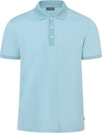 Maerz Feinstrick-Poloshirt aus merzerisierter Baumwolle mit Streifenmuster in