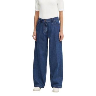 Forte_Forte Jean &agrave; plis - Femme - Jeans - Bleu - Taille: 38 FR