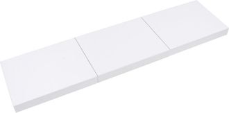 Cabilock CORHAD 3 Stück Wandmontiertes Weißes Wandregal aus Spanplatte Schwebende Wandablage für Wohnzimmer Schlafzimmer Büro Platzsparender Organizer und Büch