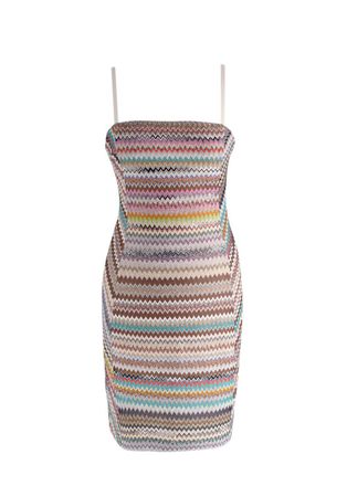 Missoni Multicoloured Lurex Zig Zag Mini Dress Size XS