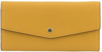 Pourchet Femme, Accessoires, Jaune, Taille: ONE Size Large Wallet