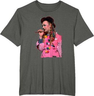 TV Times Boy George 80er Jahre Partikeleffekt T-Shirt