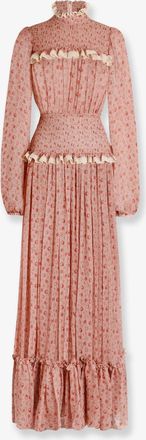 Dolce & Gabbana Chiffon dress with Roselline print - DOLCE & GABBANA - gender_Woman