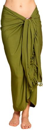 Panasiam Sarong uni olive, 250x116cm