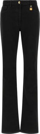 Elisabetta Franchi Femme, Jeans, Noir, Taille: W29 Jean Skinny avec Cadenas Bijou