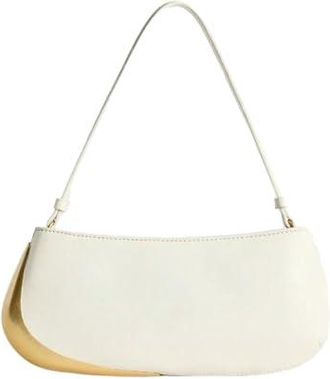 Generic NYSBH Sac &agrave; bandouli&egrave;re en m&eacute;tal avec poign&eacute;e sur le dessus, style quotidien, ivoire