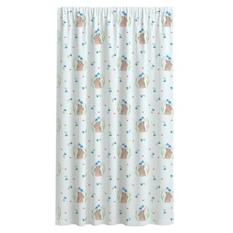 Mr. & Mrs. Panda Gardine Hase Blume - Geschenk, Fl&auml;chenvorhang, Vorhang Schal, Schiebevorhang, Taufe, Gardinenschal, Geburt, Geburtstag, Kaninchen, Ostern, Schwangersc