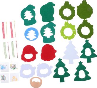 Valiclud 4 Stück Weihnachtsschmuck Weihnachtsbaum-anhänger Weihnachten Weihnachtsmann Nicht Gewebter Weihnachtsanhänger Mini-weihnachtsmann-anhänger Weihnachts