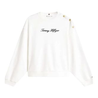 Tommy Hilfiger Damen, Sweatshirts & Hoodies, Wei&szlig;, LGr&ouml;&szlig;e
