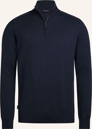 MR MARVIS Mr Marvis Pullover The Merino Zip Pullover blau