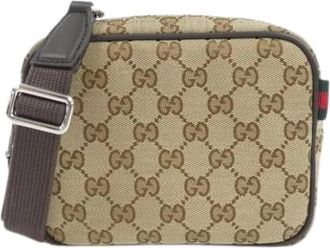 Gucci Sac bandouli&egrave;re en toile GG Pre-owned - Femme - Pre-owned - Beige - Taille: ONE Size