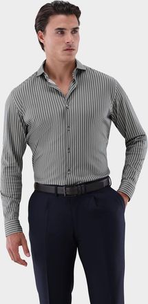 van Laack Jerseyhemd mit Nadelstreifen Tailor Fit