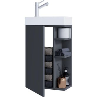 ebuy24 2-tlg Waschplatz Waschtisch Bad Lumia