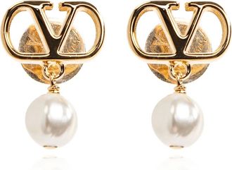 Valentino Garavani Femme, Accessoires, Jaune, Taille: ONE Size VLogo Signature Earrings