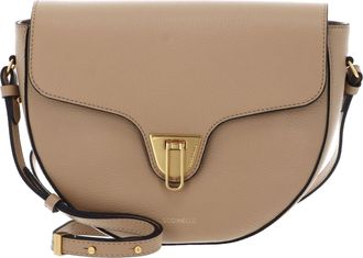 Coccinelle Coccinelle Leder Umh&auml;ngetasche Schultertasche Beat Soft Crossover Bag Fresh Beige