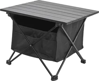 Aboofan Tragbarer Klapptisch aus Aluminiumlegierung Verschlei&szlig; Druckfest Glatte Oberfl&auml;che Leicht Kompakt f&uuml;r Camping Outdoor Strand und Grillplatz Inklusive 