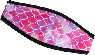 Baoblaze Premium Tauchmaskenband Maskenband für Tauchmaske Vollgesichtsmaske Taucherbrille Schnorchelmaske (Rosa Muschelmuster, 18,5 x 8 cm)