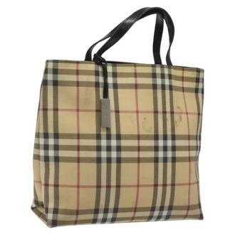 Burberry Pre-owned Cuir sacs-main - Femme - Pre-owned - Beige - Taille: ONE Size