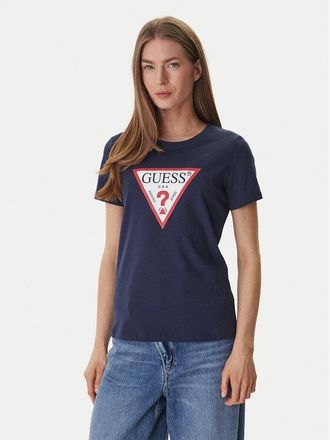 Guess T-Shirt W1YI1B I3Z14 Dunkelblau Regular Fit