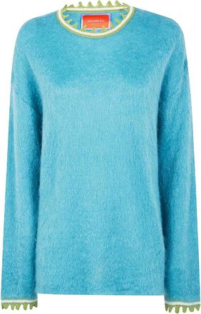 La DoubleJ Pull Col Rond - Bleu