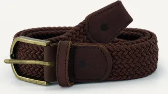 Faguo Ceinture tress&eacute;e chocolat