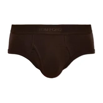 Tom Ford Homme, Sous-v&ecirc;tements, Brun, Taille: 2XL Cale&ccedil;on en coton avec logo