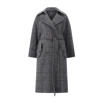 Max Mara Femme, Manteaux, Gris, Taille: 36 FR Manteaux ceinturés