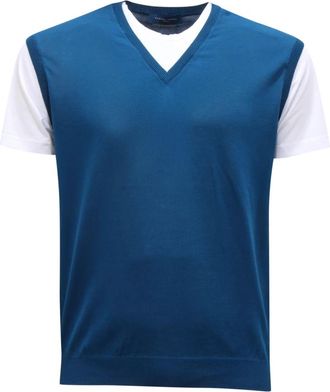 Daniele Fiesoli Homme, Pulls, Bleu, Taille: M Maglia Dry Cotton
