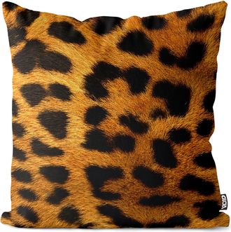 Void Watches Leopardmuster Leopard Kissenbezug Kissenhülle Outdoor Indoor Leopardenfell, Kissen Größe:40 x 40 cm