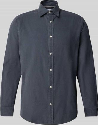 Jack & Jones Slim Fit Freizeithemd aus Cord mit Kentkragen