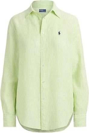 Polo Ralph Lauren Femme, Blouses et Chemises, Vert, Taille: 42 FR Classic Fit Shirt