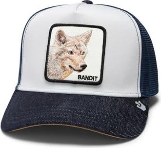 Goorin Brothers Goorin Bros Casquette de camionneur élégante, avec patch au motif animal, fermeture snapback, réglable, adaptée à la ferme, gris, taille unique