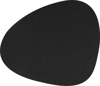 Lind DNA LindDNA Tischset Curve aus recyceltem Lace Leder in der Farbe Black mit Einer Größe von 37x44cm, 98304