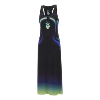 Casablanca Femme, Robes, Noir, Taille: 38 FR Sporchid Slinky Maxi Dress