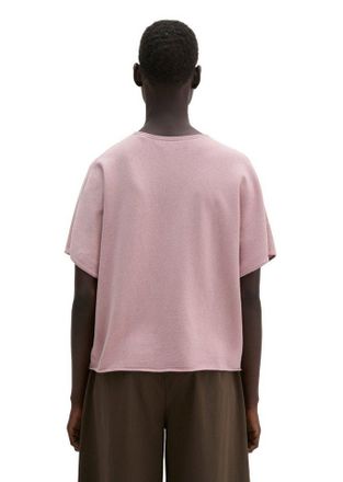 Marc O'Polo Kurzarmpullover loose aus reinem Baumwollgarn