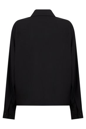 Burberry Mens Zip-Up Jacket Black Wool Raincoats Coat