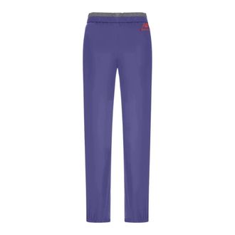 Miu Miu Technische Popeline Hose - - Sport - Damen - Blau - XS