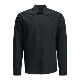 Herno Modal Polyester Elastane Hemd - - Shirts - Herren - Schwarzk - S