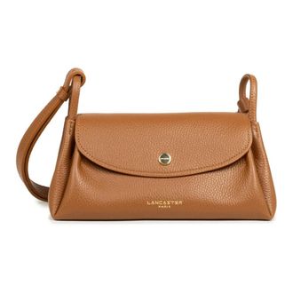 Lancaster Magnetische Klappen Umh&auml;ngetasche Doppel Akkordeon - - Bags - Damen - Braun - ONE SIZE