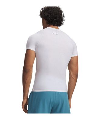 Under Armour T-Shirt Under Armour HG Elite Comp. T-Shirt Wei&szlig; Polyester