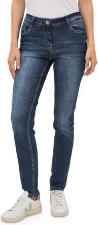 Cecil 3716101 Jean &agrave; Coupe d&eacute;contract&eacute;e, Mid Blue Wash, 27W / 32L Femmes